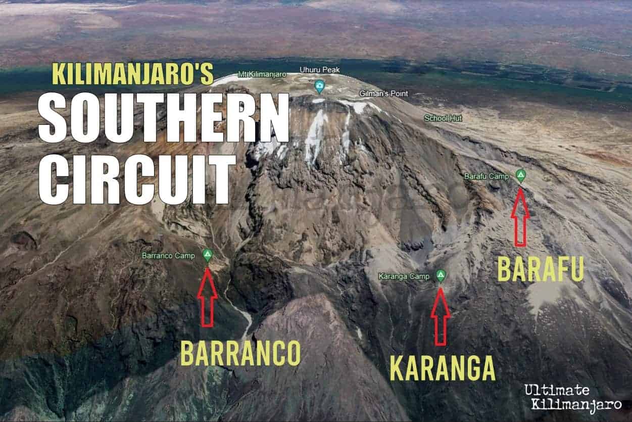 Barranco, Karanga & Barafu Camp: Kilimanjaro's Southern Circuit Route ...